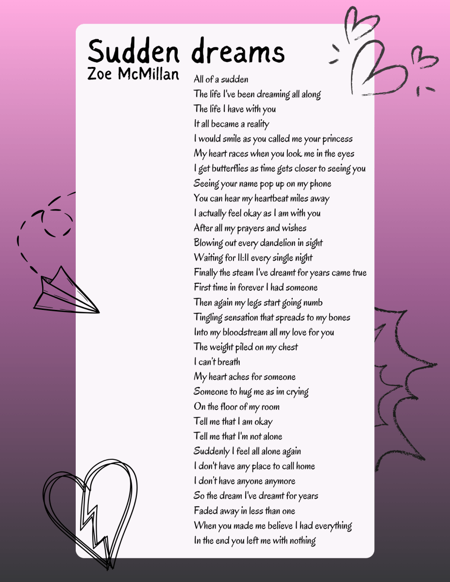 “Sudden dreams”, a poem by Zoe McMillan – The Talon